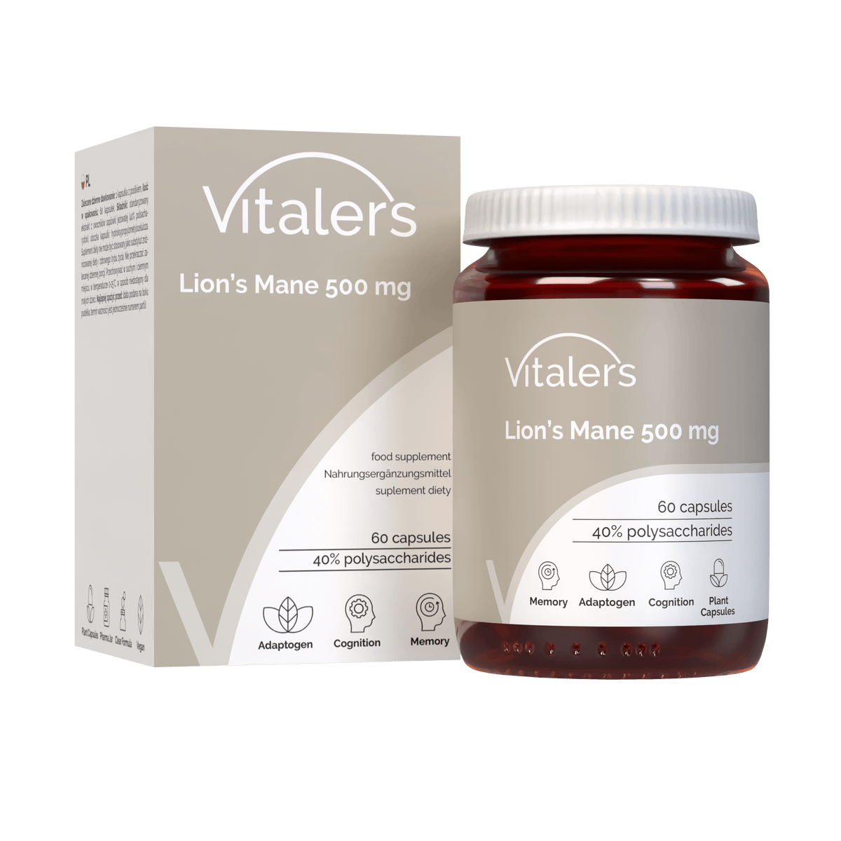 Vitaler's Levia hriva 500 mg - 60 kapsúl – Medpak